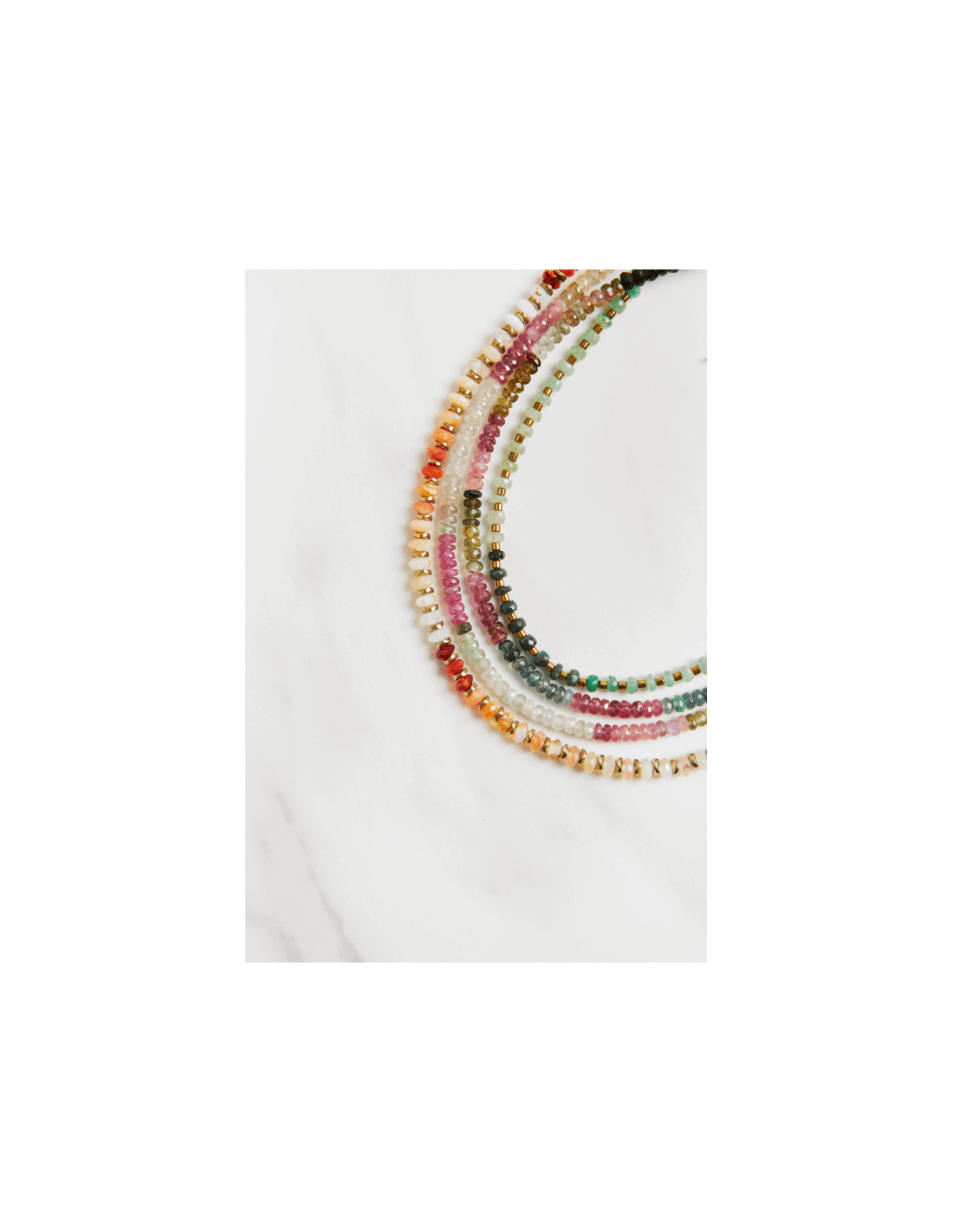 NECKLACE | Rose Sapphire and Warm gradient A choker for women who love ...